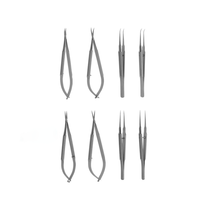 GREATLH Ophthalmic Microscopic Instruments Set – Micro Scissors & Eye ...