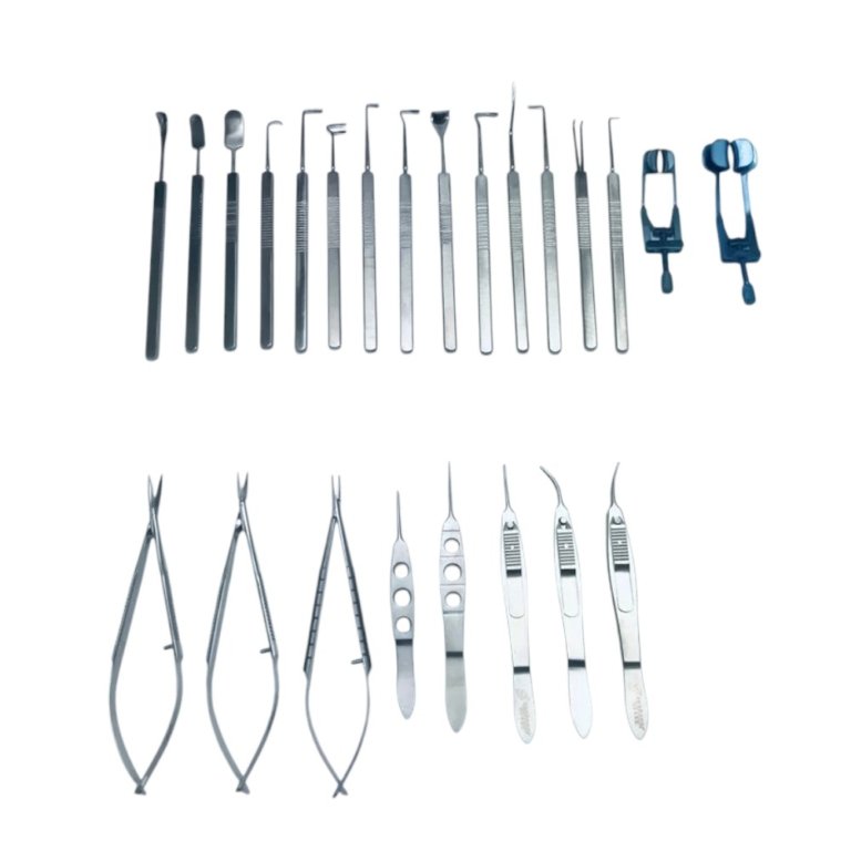 Stainless Steel Strabismus Ophthalmic Eye Microsurgery Instrument Set ...