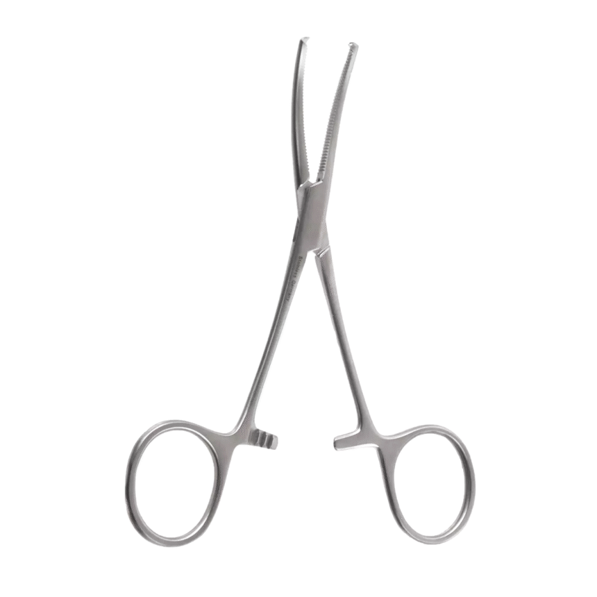 Neurosurgery Surgical 5" Kocher Artery Forceps, Curved, 1×2 Teeth ...