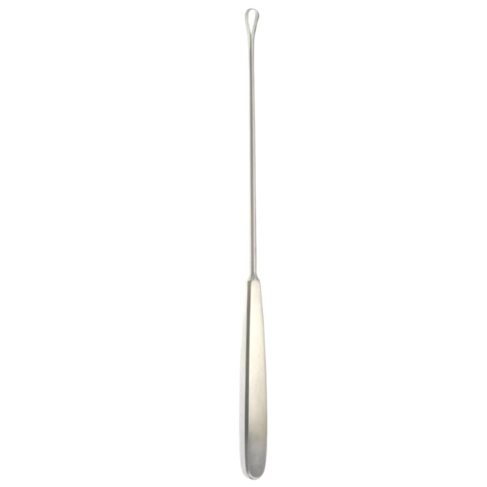 OB/GYN 11″ Sims Uterine Curette Sharp Rigid #1 - Surgical Mark