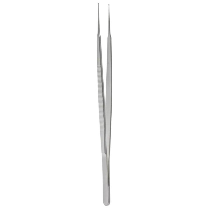Neurosurgery Surgical 7” Gerald Ring Tip Forceps 1mm Tip - Surgical Mark