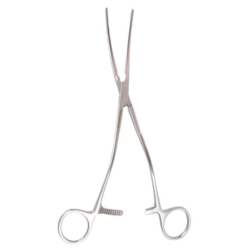 9″ Zanger Abdominal Aorta Clamp – Acutely Curved Shanks - Surgical Mark