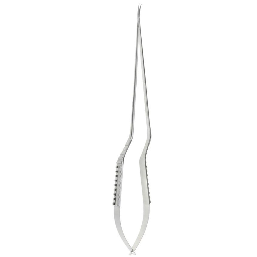 Neurosurgery Surgical Micro Scissors – Curved Up Blades, Serrated, 10 1 ...