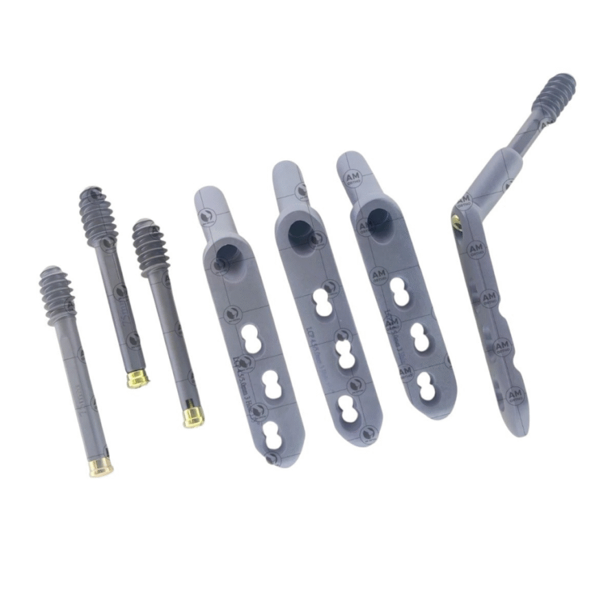 4.5/5.0mm DHS Safety Locking Plate 3 Holes with Lag Screw 80–95mm – 8 ...