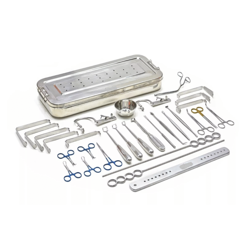 Tonsillectomy & Adenoidectomy ENT Surgical Set – 32 Pcs with Steel Box ...