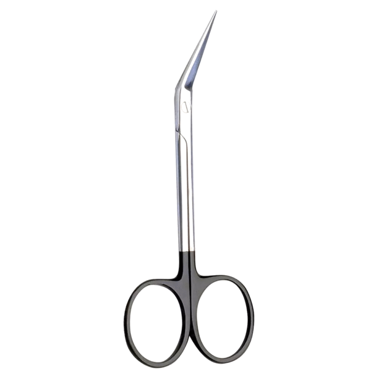 Iris Scissors 10cm Angled Supercut – Veterinary Instrument - Surgical Mark