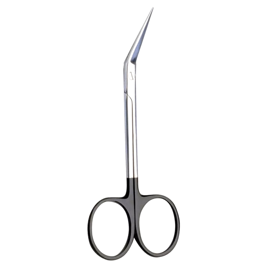 Iris Scissors 10cm Angled Supercut – Veterinary Instrument - Surgical Mark