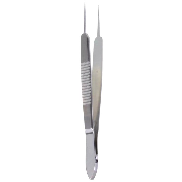 Ophthalmology Castro Suture Forceps 1×2 Plated, 0.3mm Teeth - Surgical Mark