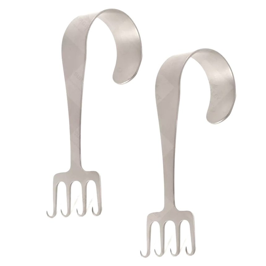Freeman Face Lift Retractor Set – Grip Hook Reverse 4 Prongs - Surgical ...