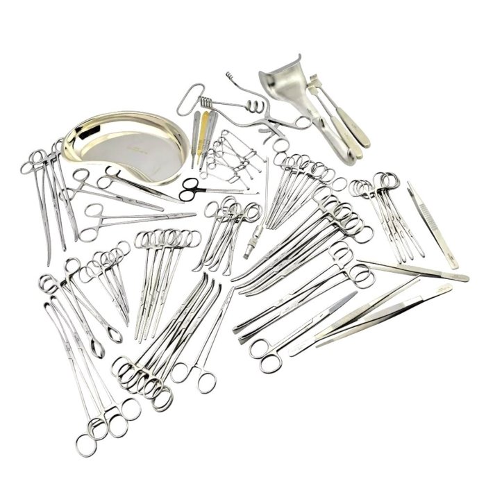 Hysterectomy Abdominal Instruments Set - Surgical Mark